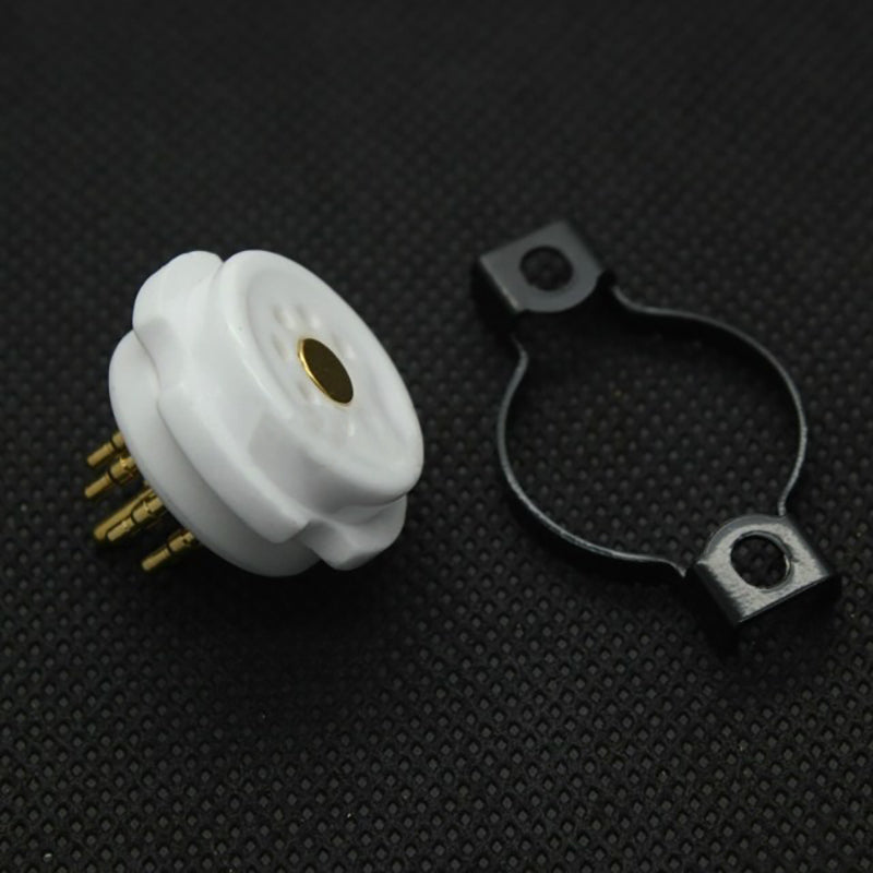 7-pin Gold Plated Vacuum Tube Socket Little Nine Pins 6Z4 6X4 EF95 EZ90 ...