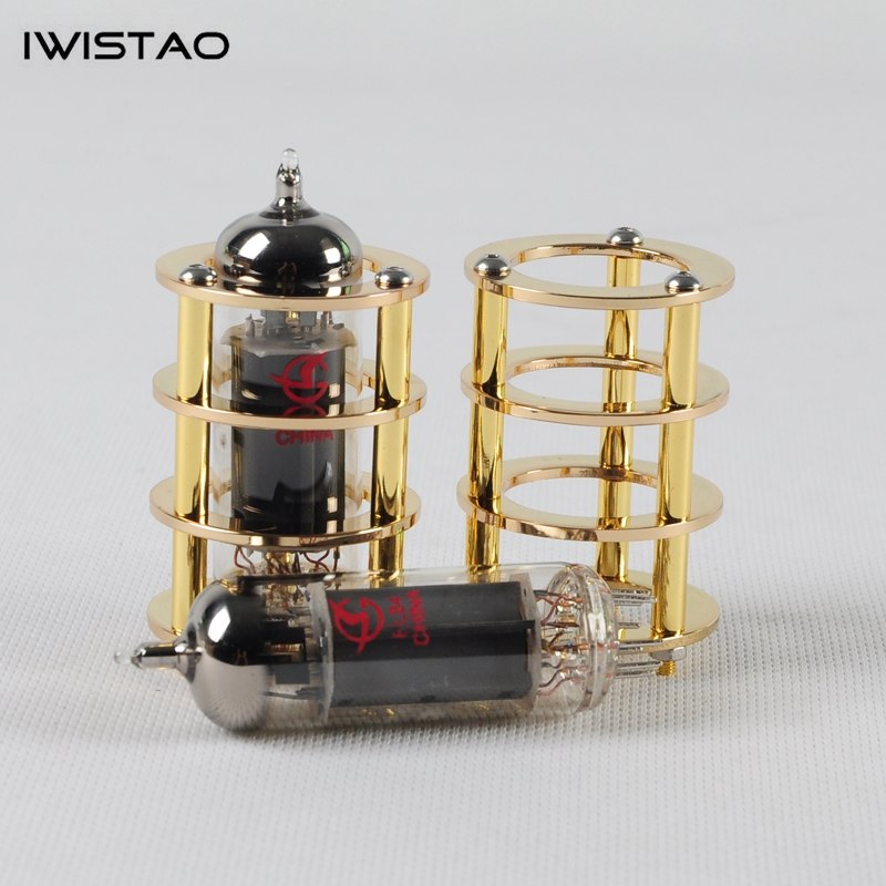 IWISTAO 1pc Tube Shield 24K Gold-plated Copper for Tubes of EL84 6P14 ...