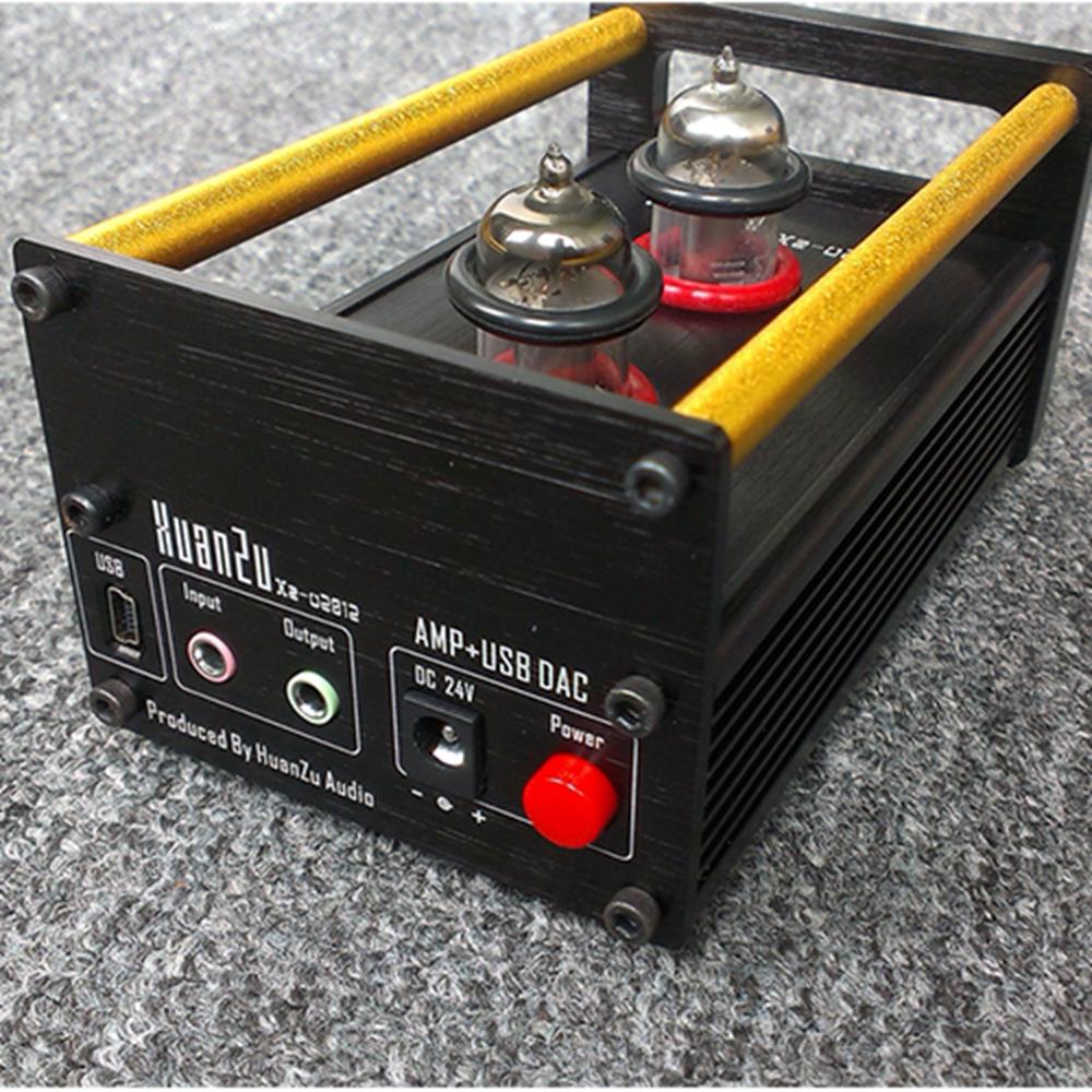 HIFI Tube Earphone Amplifier USB DAC Class A 2P2 VMOS FET Tube Preampl ...