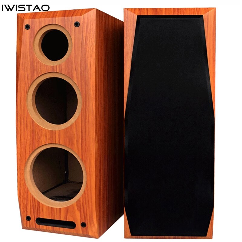 IWISTAO 3 Way Speaker Empty Cabinet Passive Speaker Enclosure Wood 15mm ...