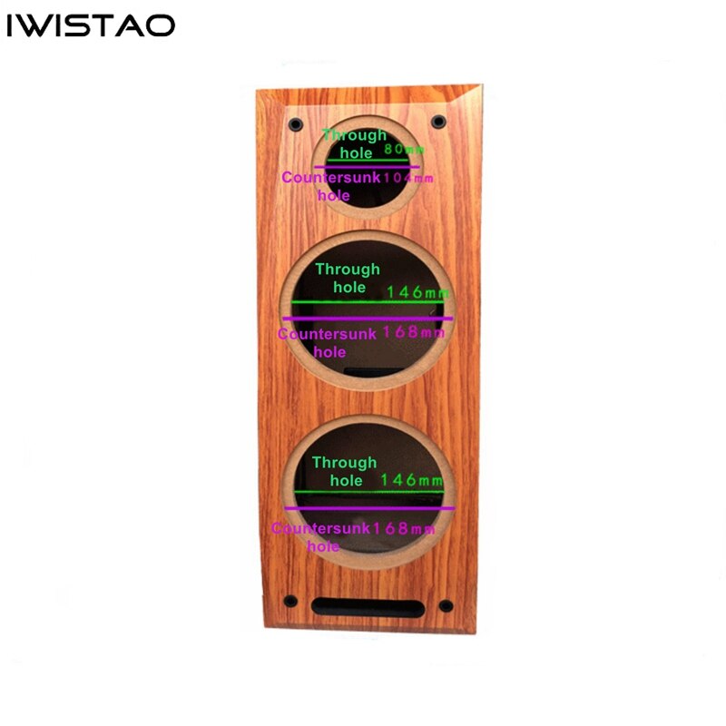 IWISTAO 3 Way Speaker Empty Cabinet Passive Speaker Enclosure Wood 15mm ...