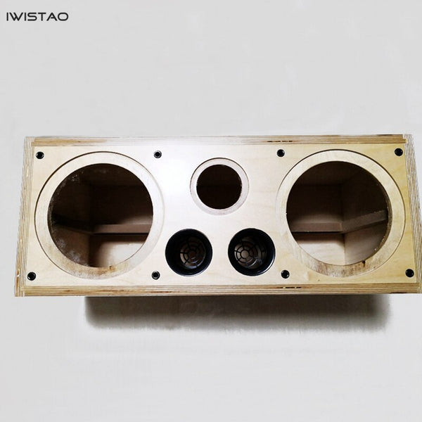 IWISTAO 4-inch Double Bass plus Treble Center Speaker Empty Enclosure ...