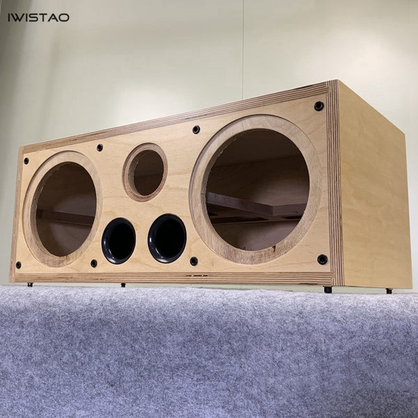 IWISTAO 4-inch Double Bass plus Treble Center Speaker Empty Enclosure ...