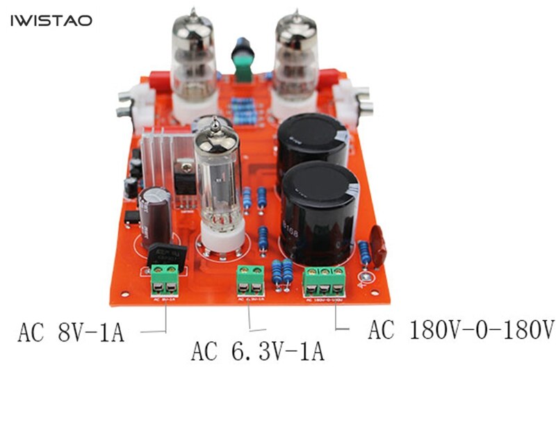 IWISTAO 6N3 Vacuum Tube Preamplifier Finished Board 6Z4 Pure Tube Rec ...