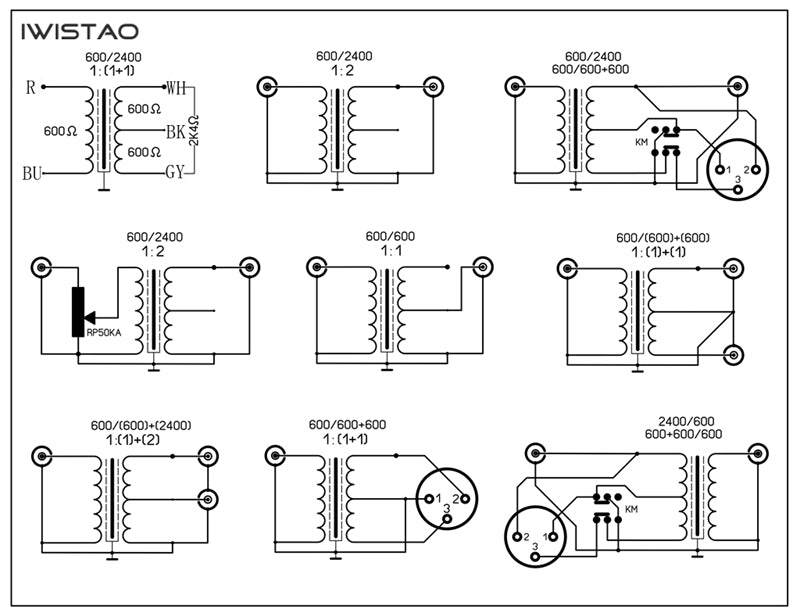 IWISTAO Audio Signal Amplification Boosting Transformer Mobile phone ...