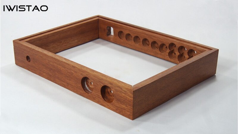 IWISTAO DIY Wooden Casing for Tube Amplifier Chassis 400X300X65 Red ...
