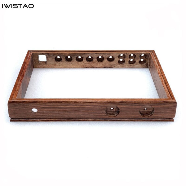 IWISTAO DIY Wooden Casing for Tube Amplifier Chassis 430X330X63 Red Sa ...
