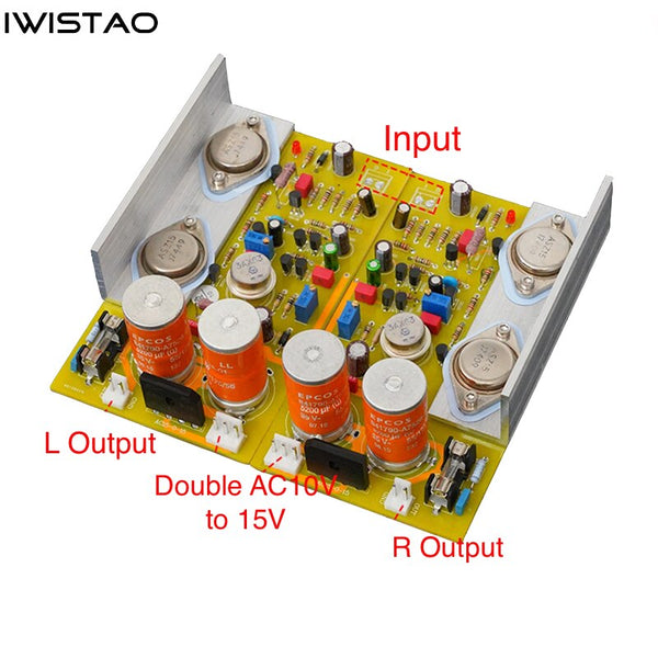 IWISTAO Germanium Transistors Power Amplifier Finished Board 15WX2 Vac – IWISTAO HIFI MINIMART