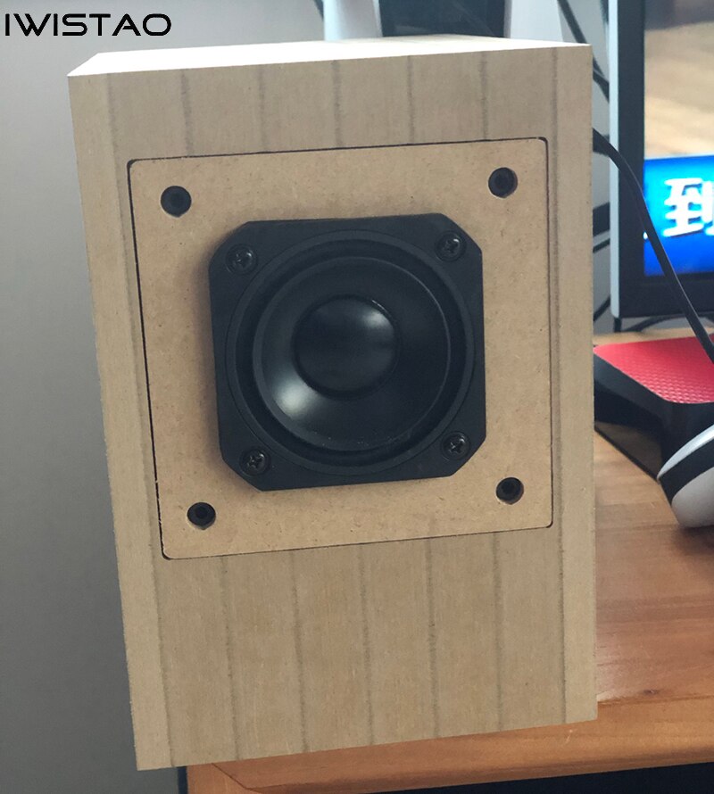 IWISTAO HIFI 3 Inch Labyrinth Full Range Speaker Empty Cabinet 1 Pair ...