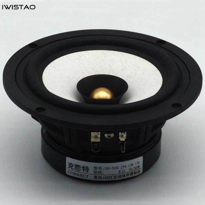 IWISTAO HIFI 5.25 Inch Full Range Speaker Unit 25W Max 60hz-20KHZ 91dB ...