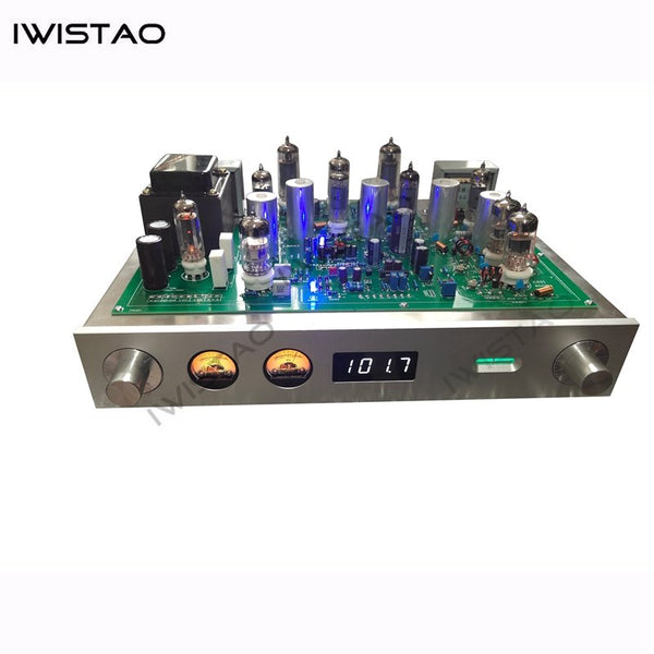 IWISTAO Tube FM Stereo Radio Built-in Power Amplifier 6P1 2X3.5W ...