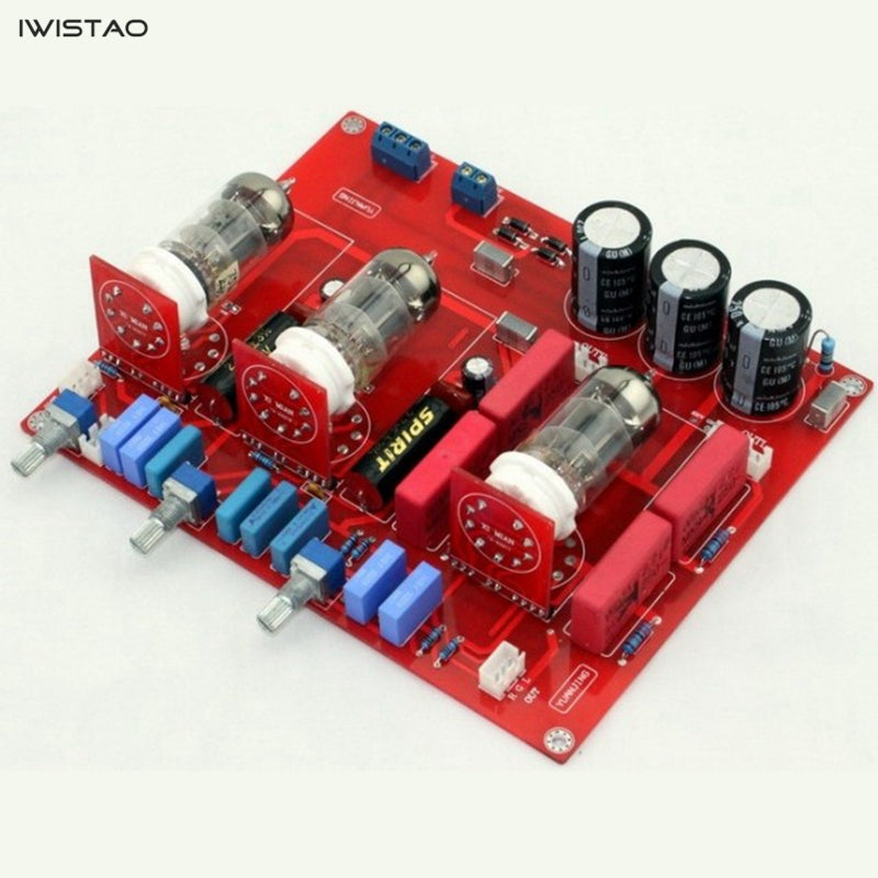 IWISTAO Tube Tone Adjustment Preamp Board 6N1 Bass Treble Control ...