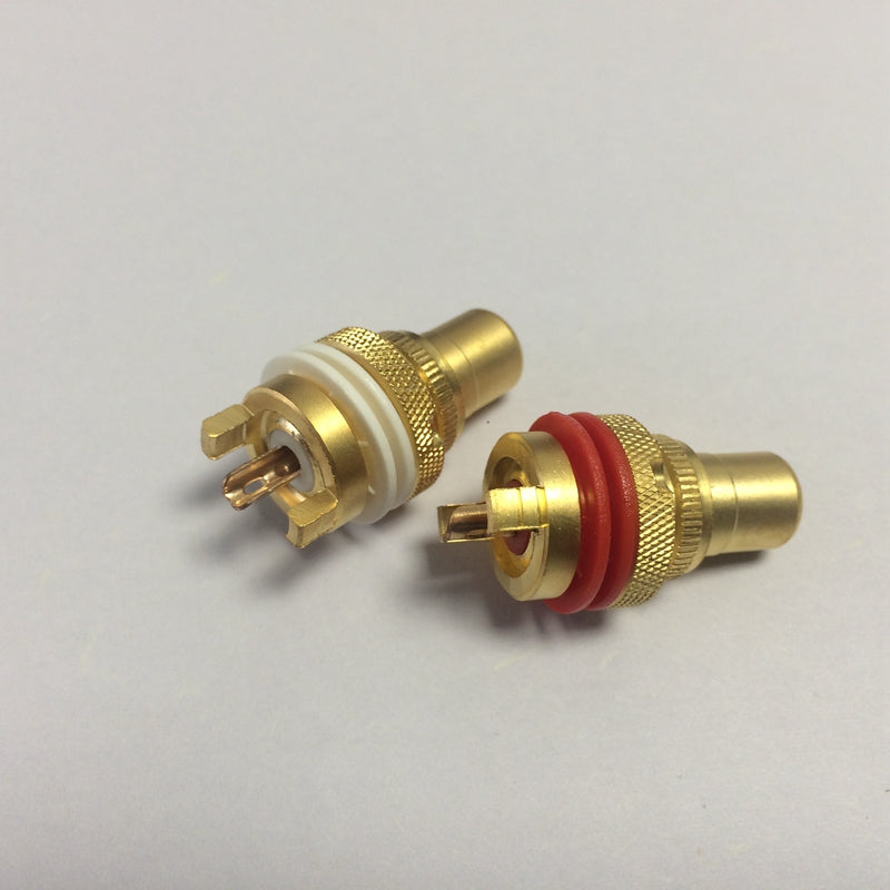 4pcs / lot RCA Terminal HIFI Alluvial Gold-plated Oxygen-free Copper ...