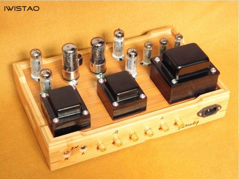 IWISTAO Tube Amp Class A Single-ended 2X7W 6J8P Drive 2x6P1 Parallel ...