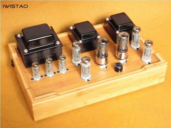IWISTAO Tube Amp Class A Single-ended 2X7W 6J8P Drive 2x6P1 Parallel ...
