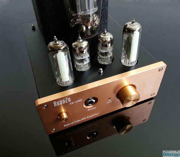 튜브 이어폰 앰프 DAC 클래스 A 6N3 SRPP 드라이브 6N5P 18-600 옴 출력 전원 스테레오 알루미늄 케이스 블랙 ...