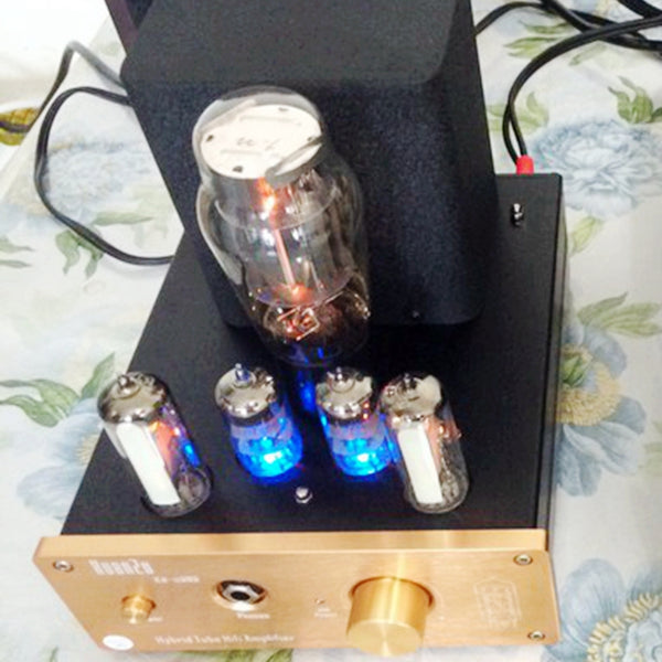 Tube Earphone Amplifier DAC Class A 6N3 SRPP Drive 6N5P 18-600 Ohm ...